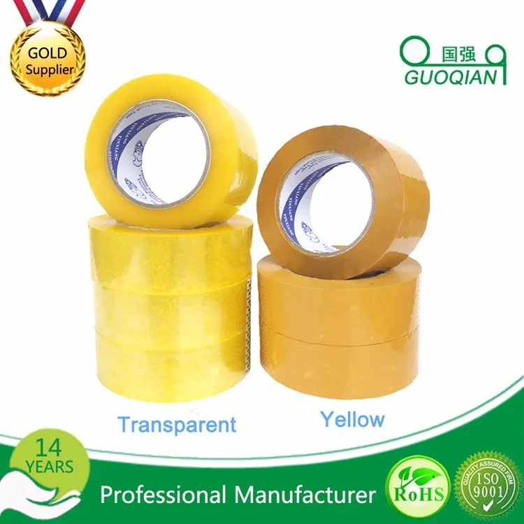 1x Rolls Yellow-color Carton Box Sealing Packaging Packing Tape Office ...