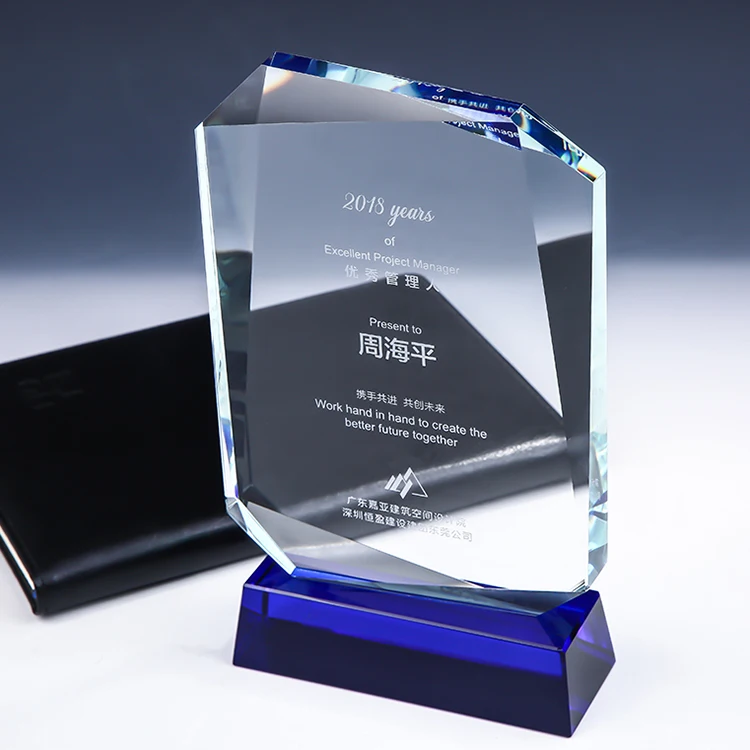 Cheap Blank Glass Crystal Awards Plaque Trophies For Engraving - Buy ...