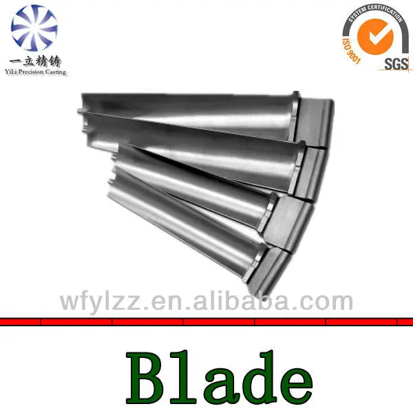 Gas Turbine Compressor Blade Turbine Twisted and Bowed Blade, View Gas ...
