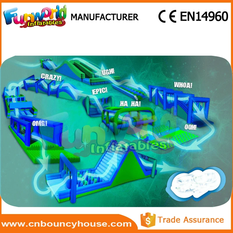 Race Wipeout Course For Sale Inflatable Tunnel Rental 5k Inflatable ...