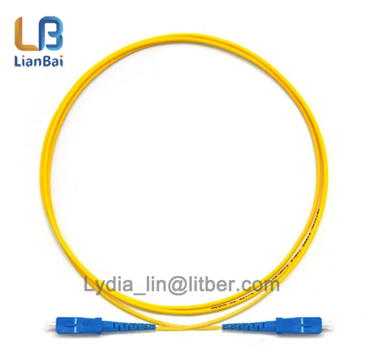 Oem Single Mode Blue Color Sc/upc-sc/upc Ftth Fiber Optic Patchcord ...