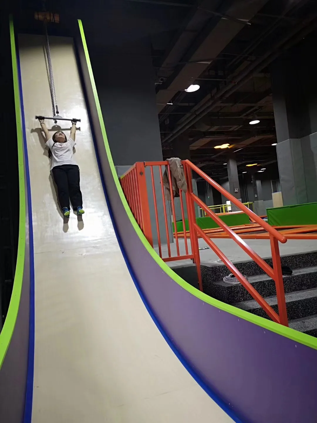 U Shape Slide for Trampoline Park - Fun & Safety