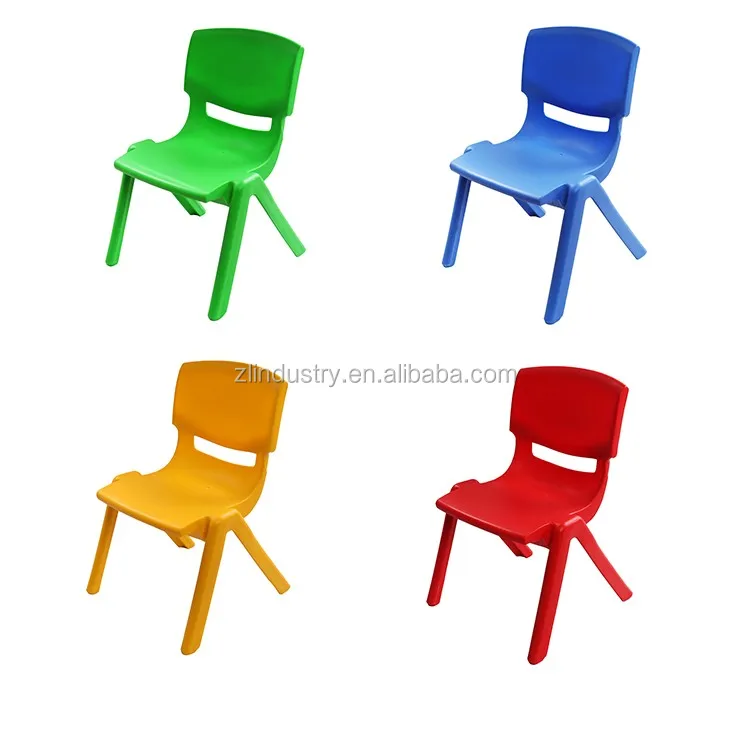 Colorful Nursery School Furniture - Stackable Plastic Chairs