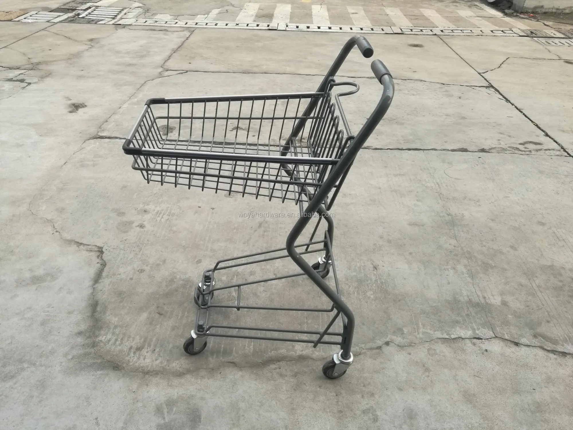 Small Shopping Trolley - Handy Hand Push Cart for Supermarket
