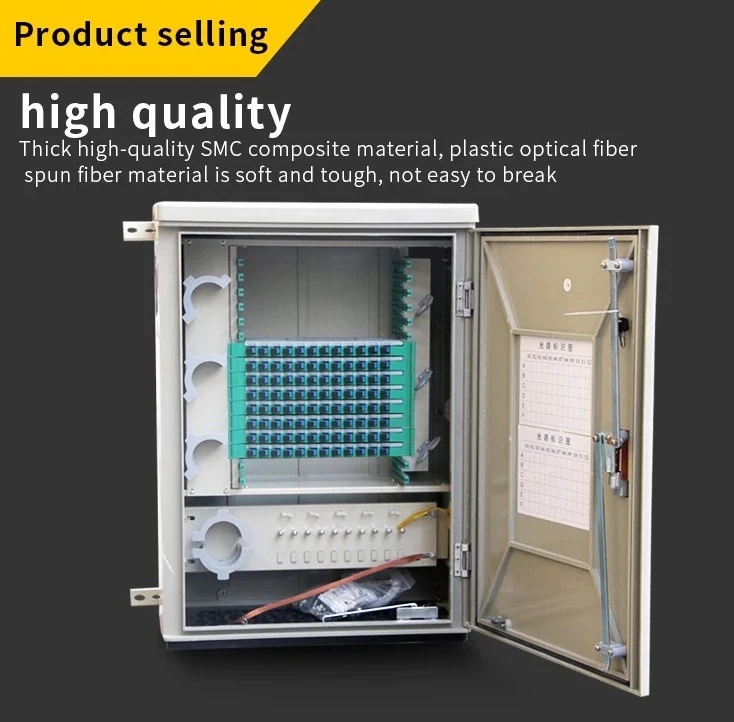 Wall-mounted 96 Core Outdoor Fiber Optical Splice Cabinet