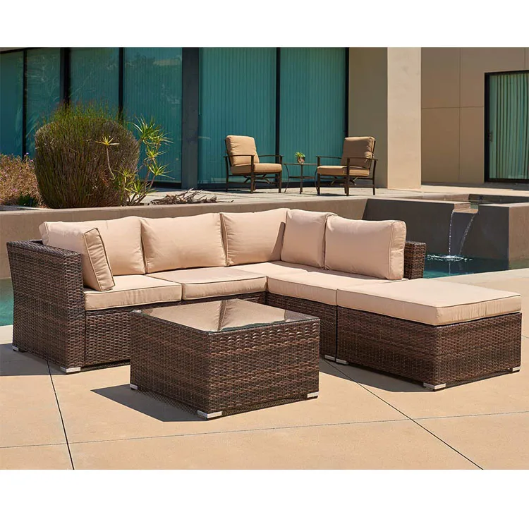All Weather Pool Lounge - Durable Synthetic Rattan HD Designs