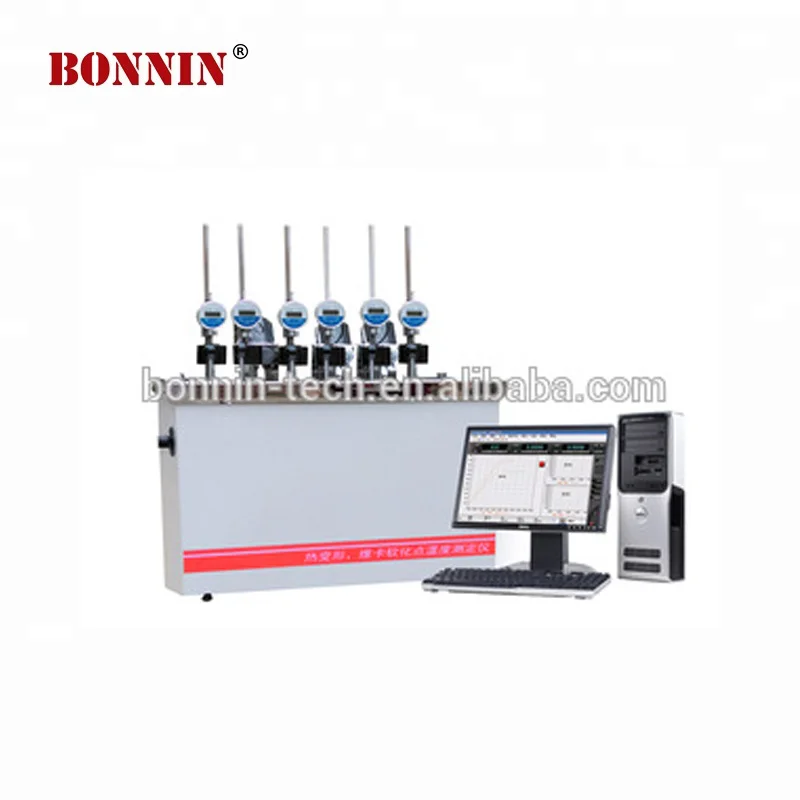 Astm D648 Iso306 Plastic Hdt Vicat Softening Temperature Tester Price ...