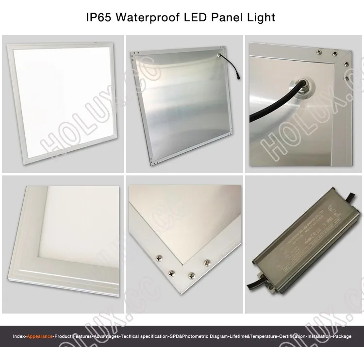 Ip65 Led Panel Light Weather Proof Surface Recessed 40w 55w 60x60 Cm ...