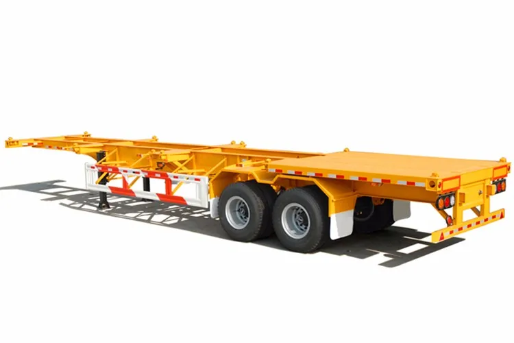 40ft Flatbed Platform Container Carrier Semi Trailer For Sale Link With ...