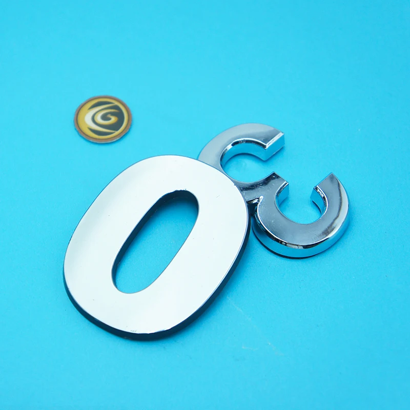 Number Car Emblems Car 3d Chrome Letters For Cars Chrome Abs Eco ...