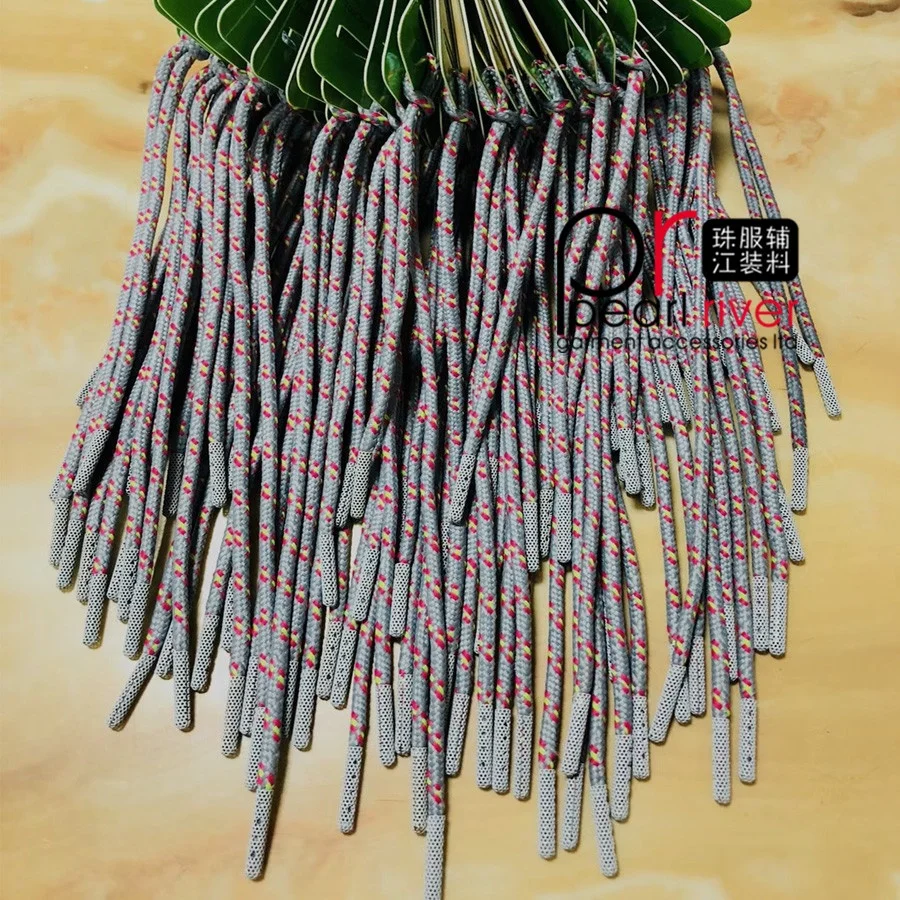 Flat Drawstring Cord with Metal Tip - Durable & Versatile