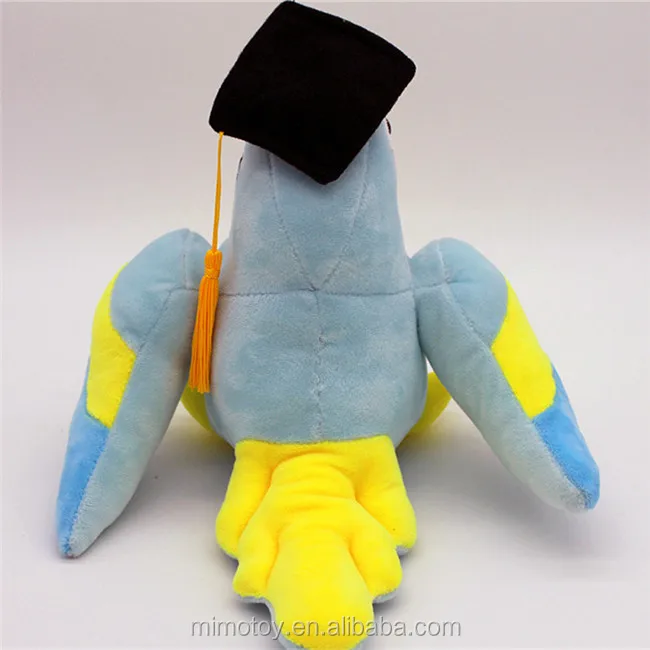 Cartoon Cute Graduation Bird Parrot Plush Toy With Cap Oem Custom Logo ...