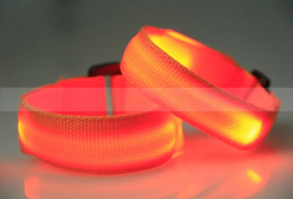 New Sports Safety Reflective Belt Led Nylon Strap Wrap Flashing Armband ...