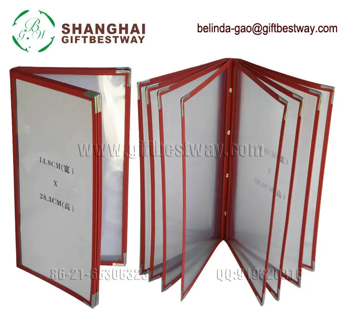 High Quality Low Moq Clear Pvc A4 Menu Folder Plastic Transparent ...