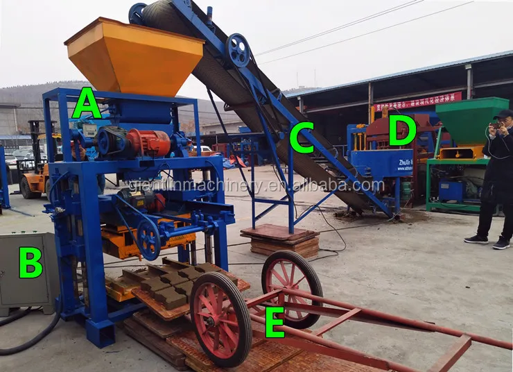 QT40C-1 Hemp Cement Block Making Machine Sale in Ghana/kenya