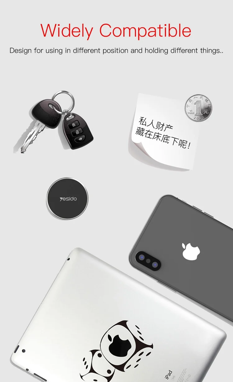 Elegant Magnetic Car Phone Holder Rohs,Black Round Magnet Holder - Buy ...