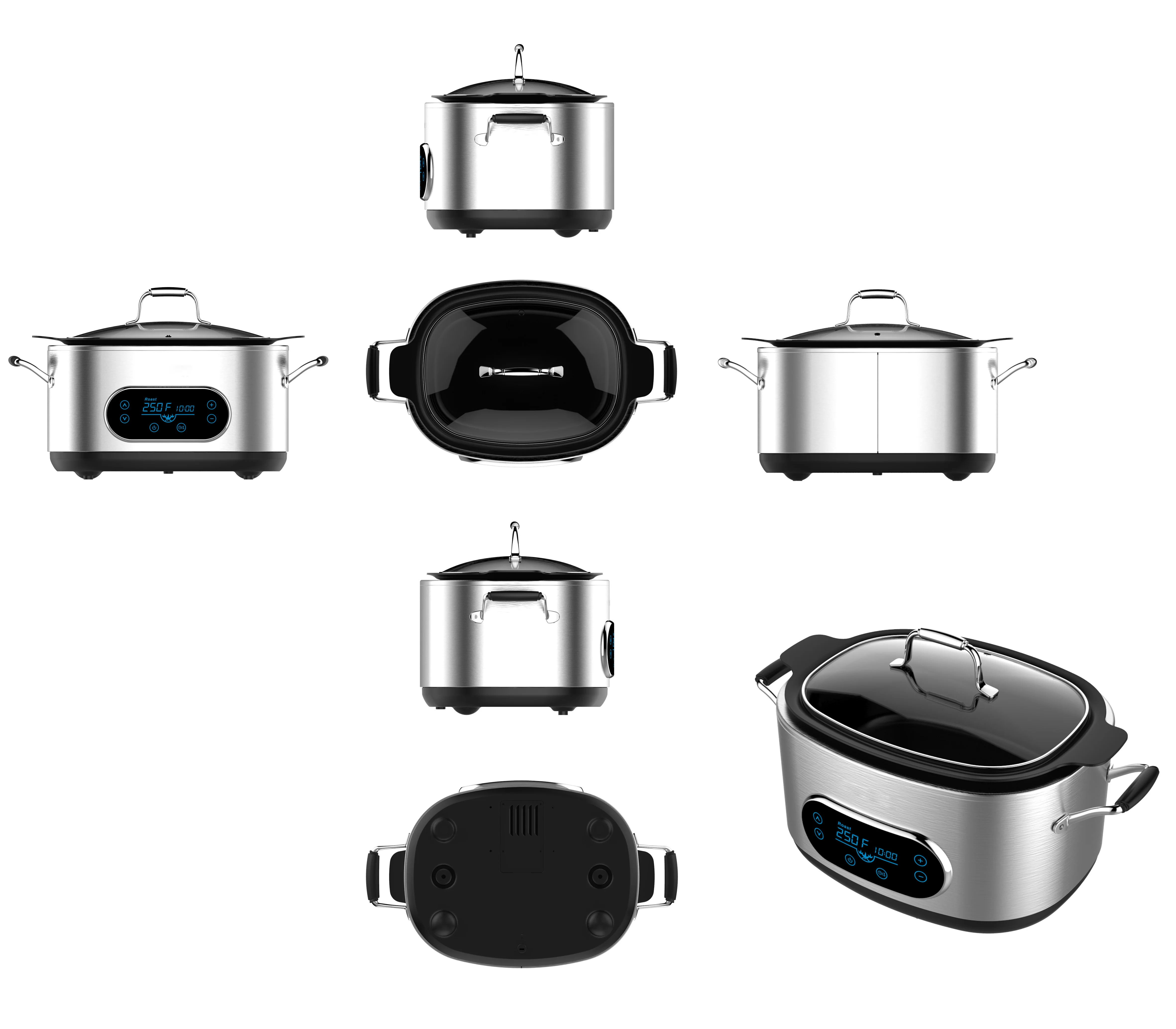 5.6l Digital Multi-cooker 11 In 1 Lcd Display Slow Cooker - Buy Mini ...
