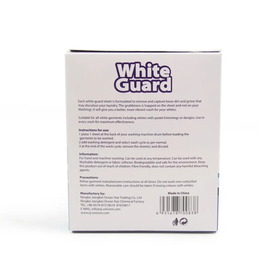 New Laundry Whitening Detergent Fabric Bleach Sheets - Buy Color Safe ...