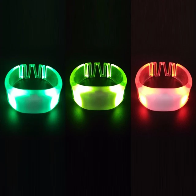 Multifunction RGB Programmable Remote Controlled LED Bracelet Light ...
