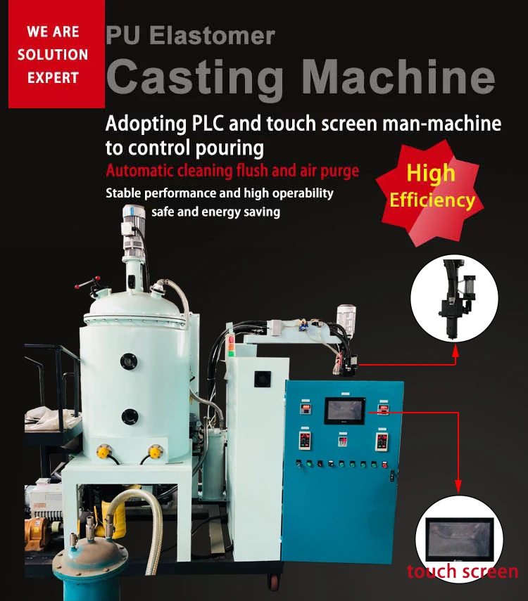 High Temperature Elastomer Casting Polyurethane Mixing Machine Equipment For Urethane Roller ...