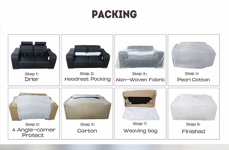 Hot Selling 6 Seat Pu Leather Living Room Sectional Sofa - Buy Living ...