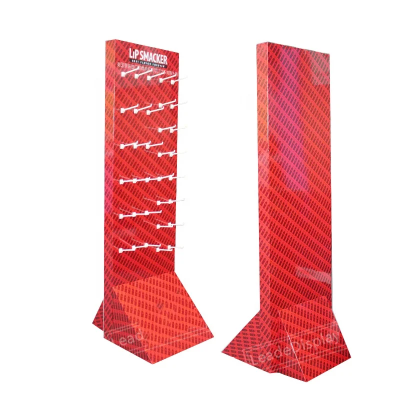 Customized Pop Hook Display Stand For Cosmetics Slatwall Hooks Displays ...