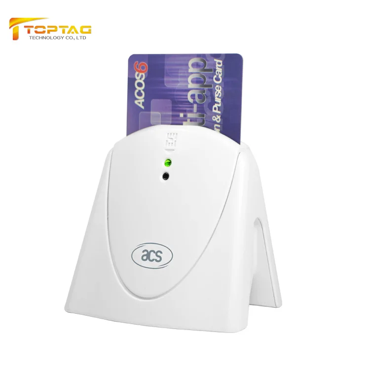 Iso7816 Upright Card Insertion Smart Chip Card Reader Acr39u-h1 - Buy ...
