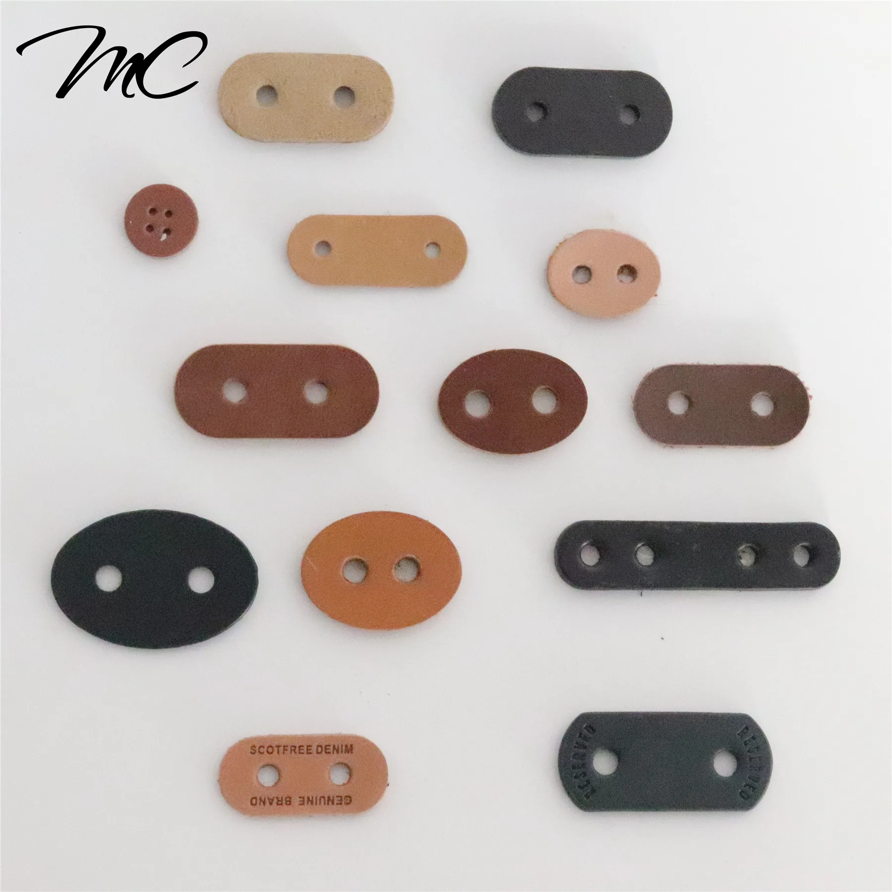 Custom Clothing Two Holes Rope Leather Stopper Drawstring/more Than 130 ...