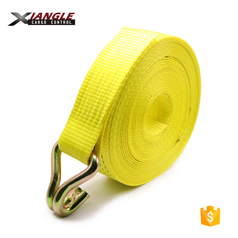 5ton 2" 50mm Truck Loading Belt with Double J Hooks