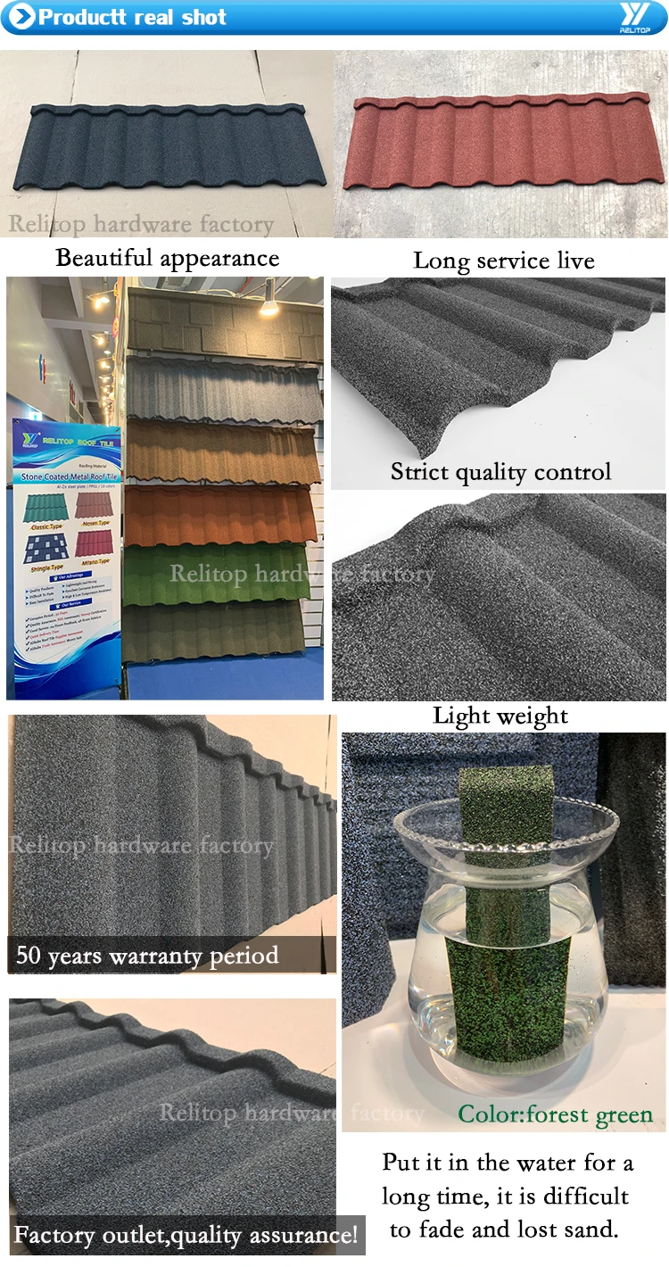 Galvanized Corrugated Color Roof/rooftile/stone Coated Steel Roof ...