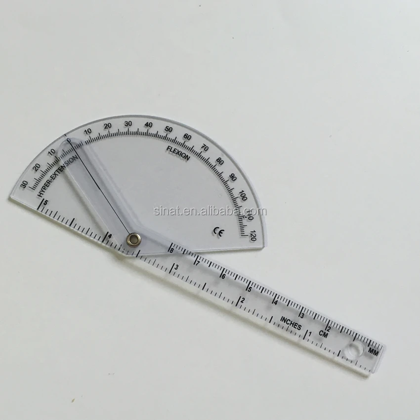 Promotion Medical Plastic Finger Goniometer Flexion 0-120
