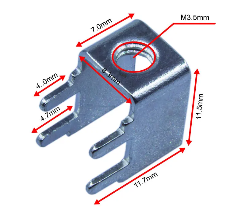 PCB Soldering Terminal - Customized Tin Plating Brass Block