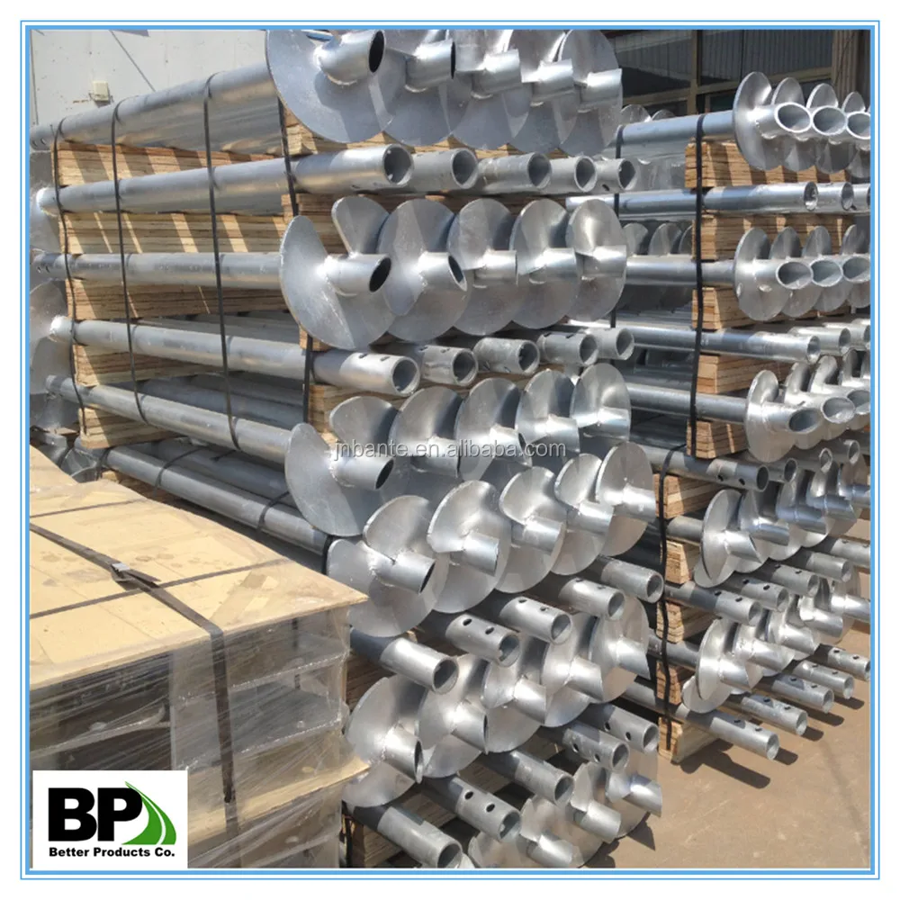 Steel Tubular Helical Piers - Buy Steel Shaft Helical Piers,Steel Piers ...