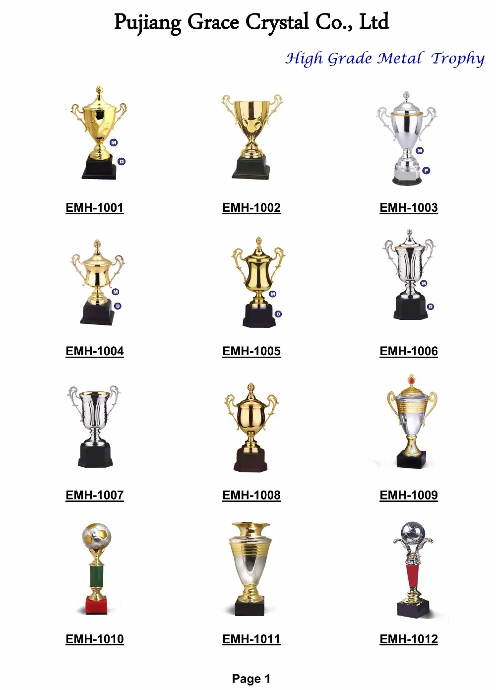 High-end Solid Metal Trophy Cups - Buy Solid Metal Trophy ...