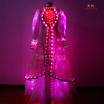 Dance Prop Led Dress Stage Drama Performance Stage Costumes For Singers ...