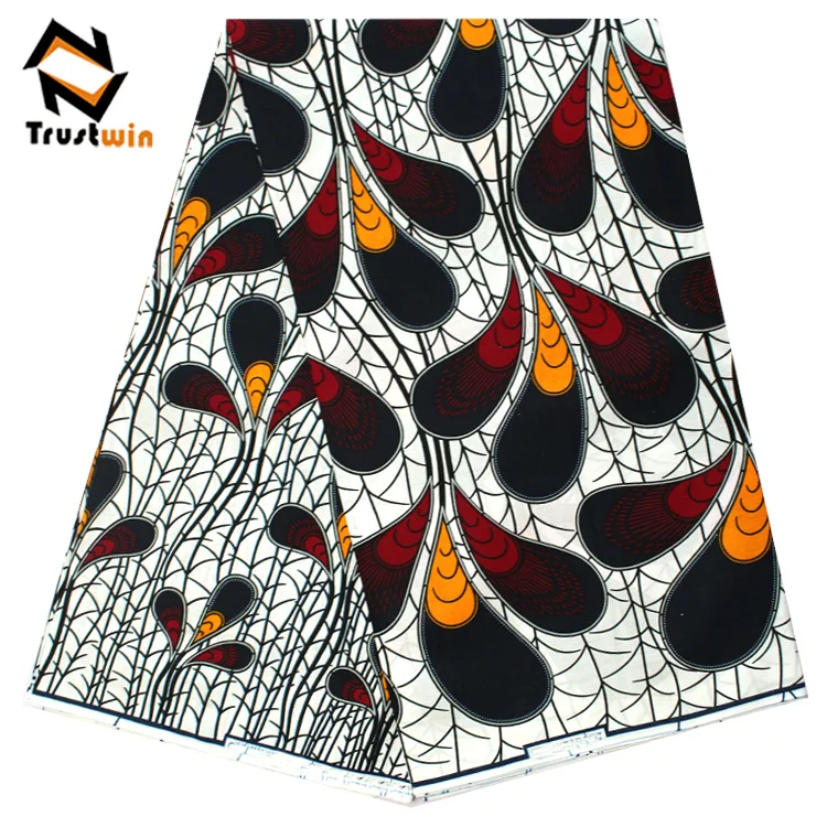 China Factory 100% Cotton Blue African Wax Prints Fabric - Buy Wax ...