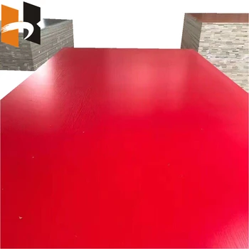 1220*2440 Mm 4x8 Red Melamine Laminated Plywood Board With Good Price ...