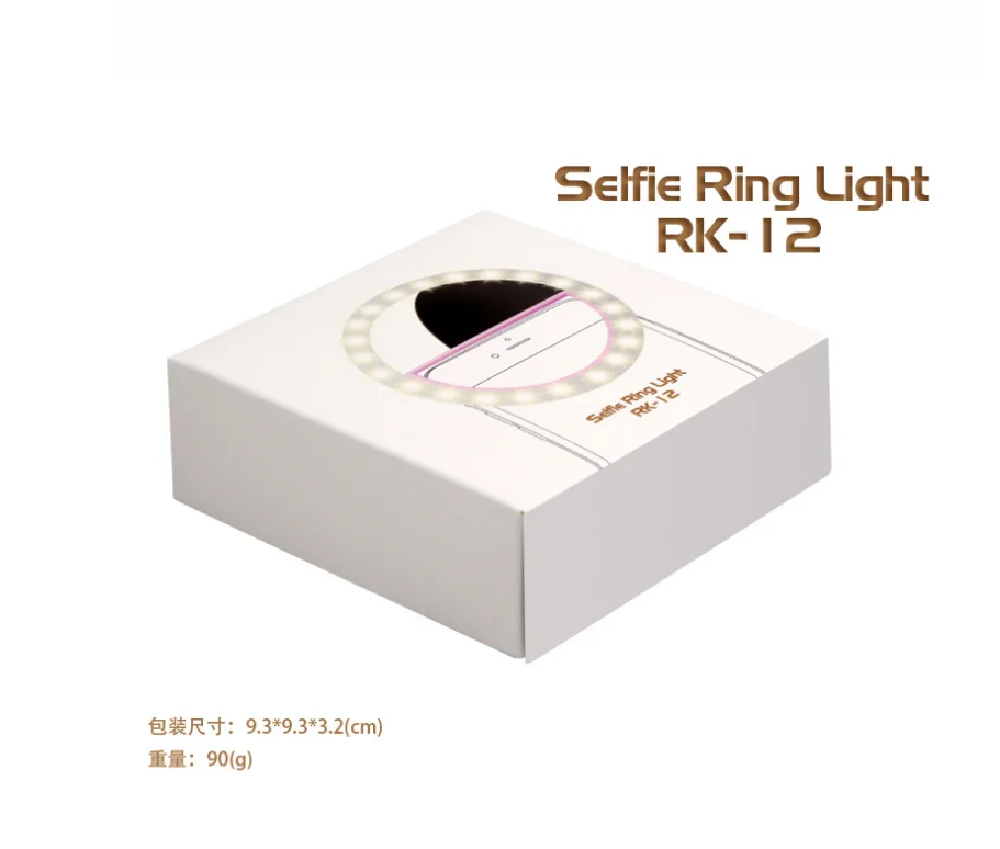 Diffuser Selfie Ring Light On The Phone Rechargeable Led Flash Light Up ...