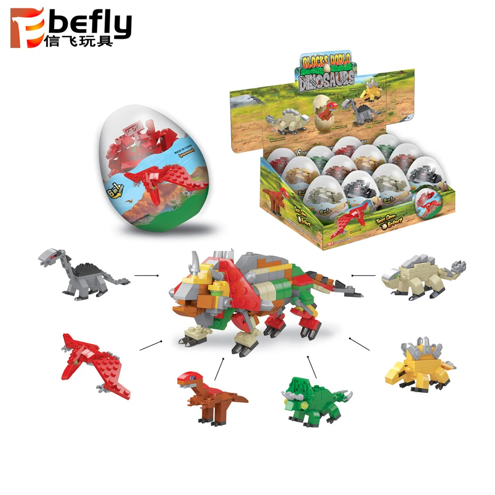 Plastic T-rex Toy Dinosaur Egg Building Block In Capsule - Buy Dinosaur ...