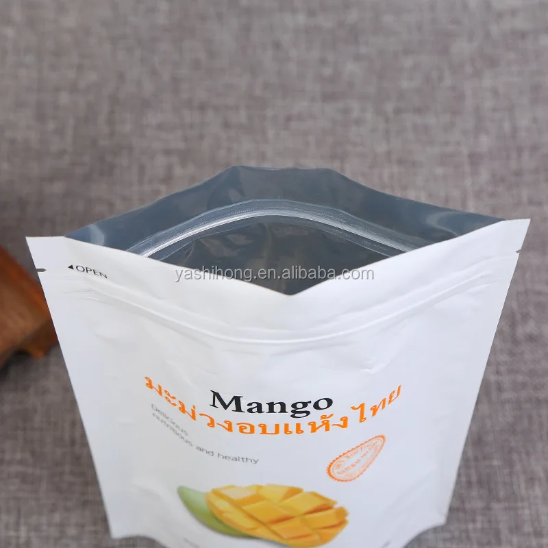 Custom Dried Mango Food Packet Plastic Fruit Protection Packaging Bag ...