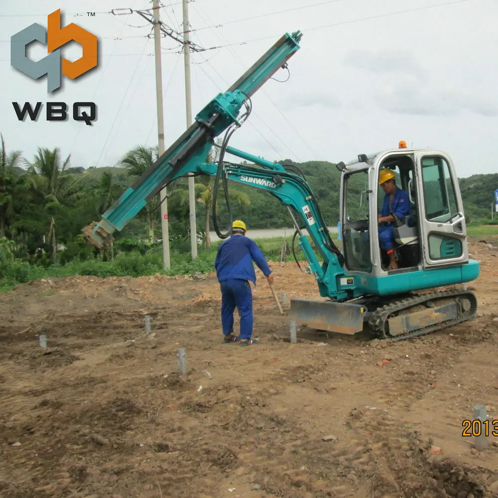 Japan Hydraulic Helix Pile Driver For Solar Ground Screw Pile - Buy ...