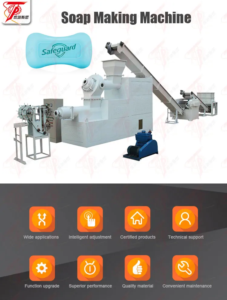 Automatic Solid Hotel Laundry Bar Soap Making Machine