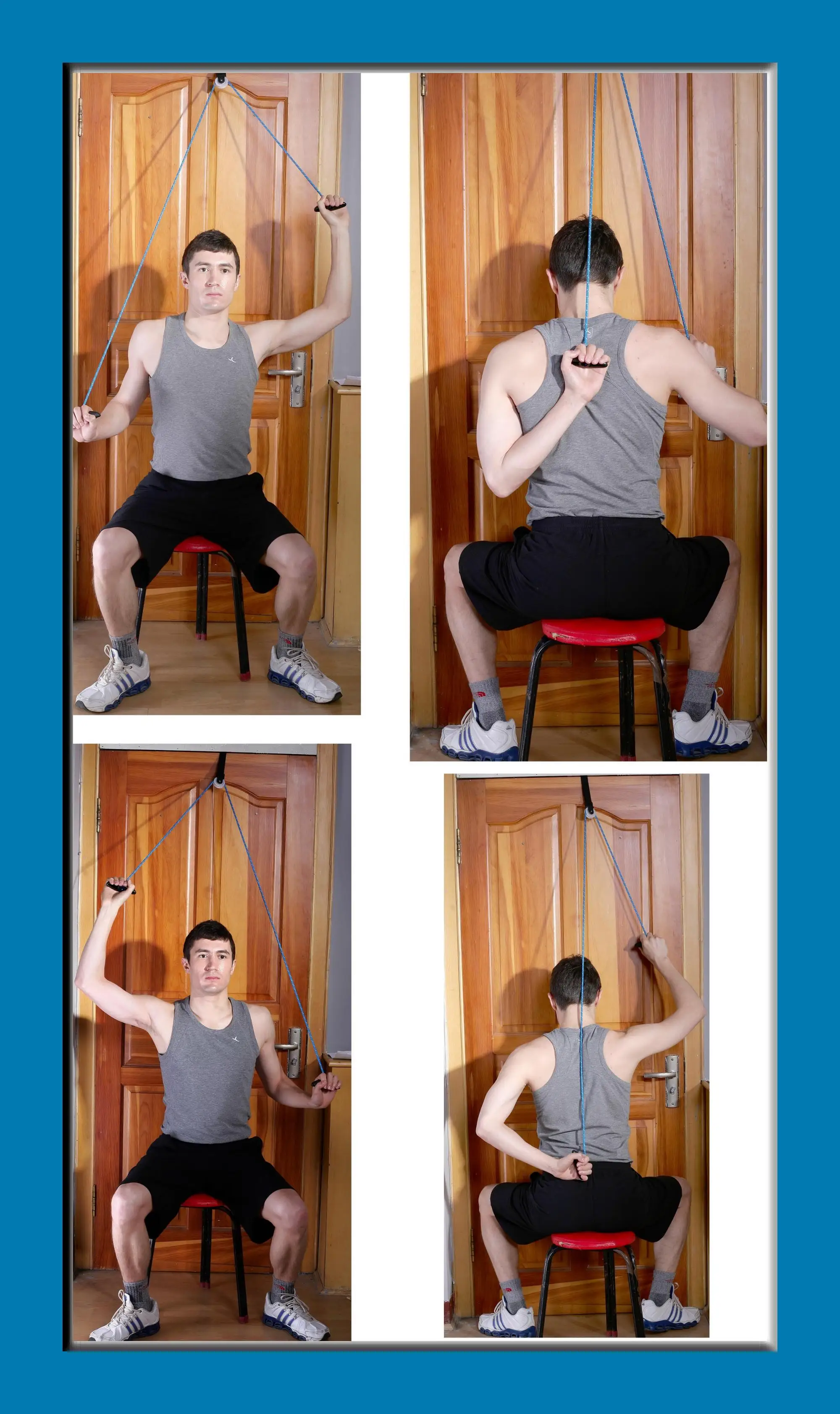 Door Anchor Nylon Rope Therapy Shoulder Pulley, View shoulder pulley ...