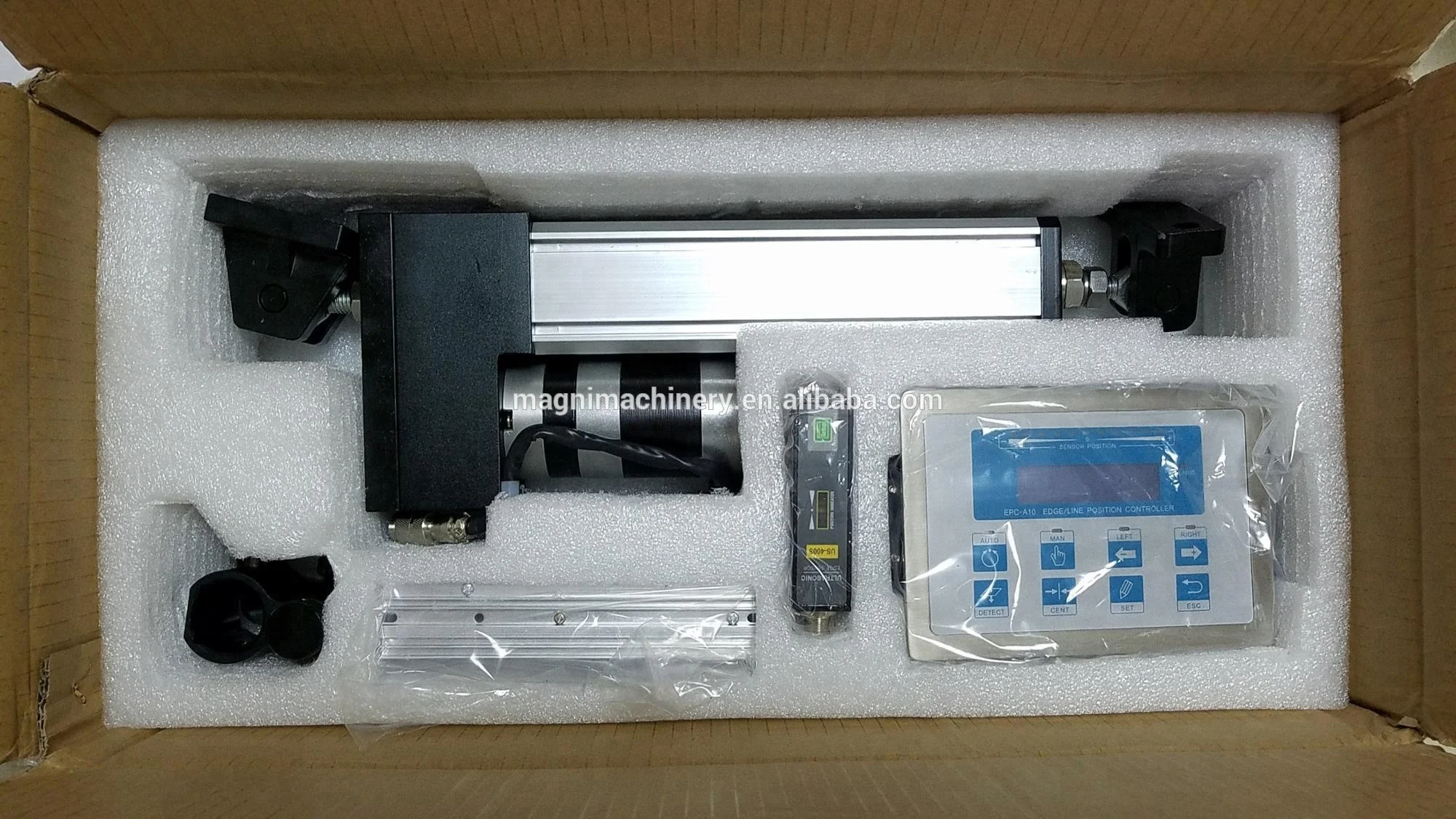 Web Guide Control System With Material Width Measurement Auto Sensor Positioning Tracking ...