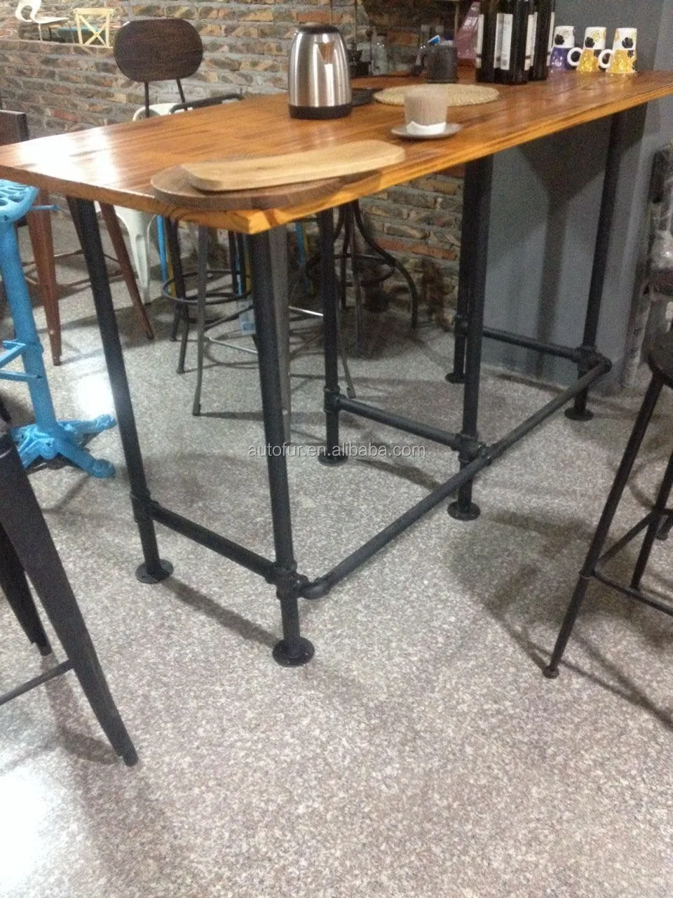 Long Bar Table For Pub Unique Style Pipe Table Stand Up Bar Tables ...