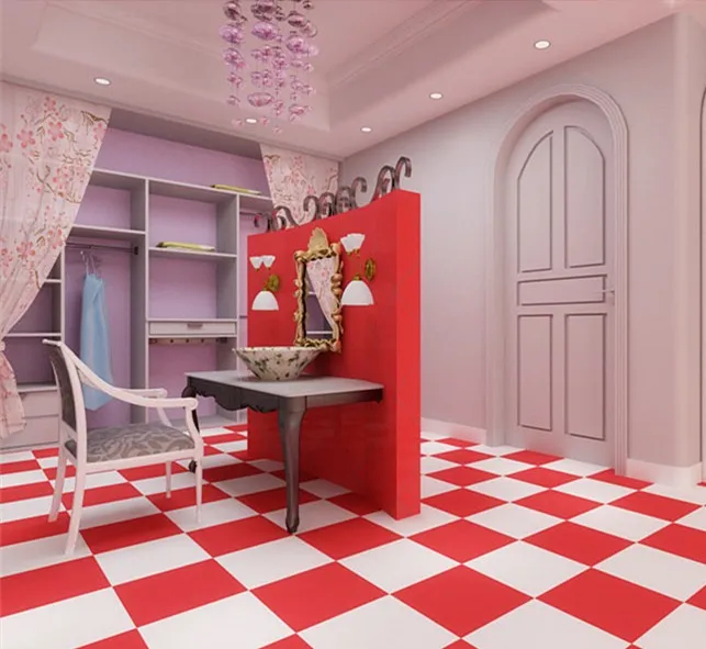 Red Ceramic Tile 12x12 - Durable Glazed Porcelain Tiles