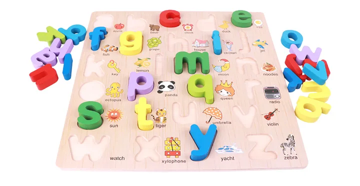 Educational Colourful Alphabet Toy For Preschool Learning Letters And ...