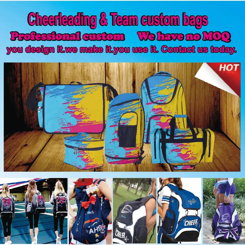 Factory Custom Printed Personalized Cheerleading Team Backpacks And ...
