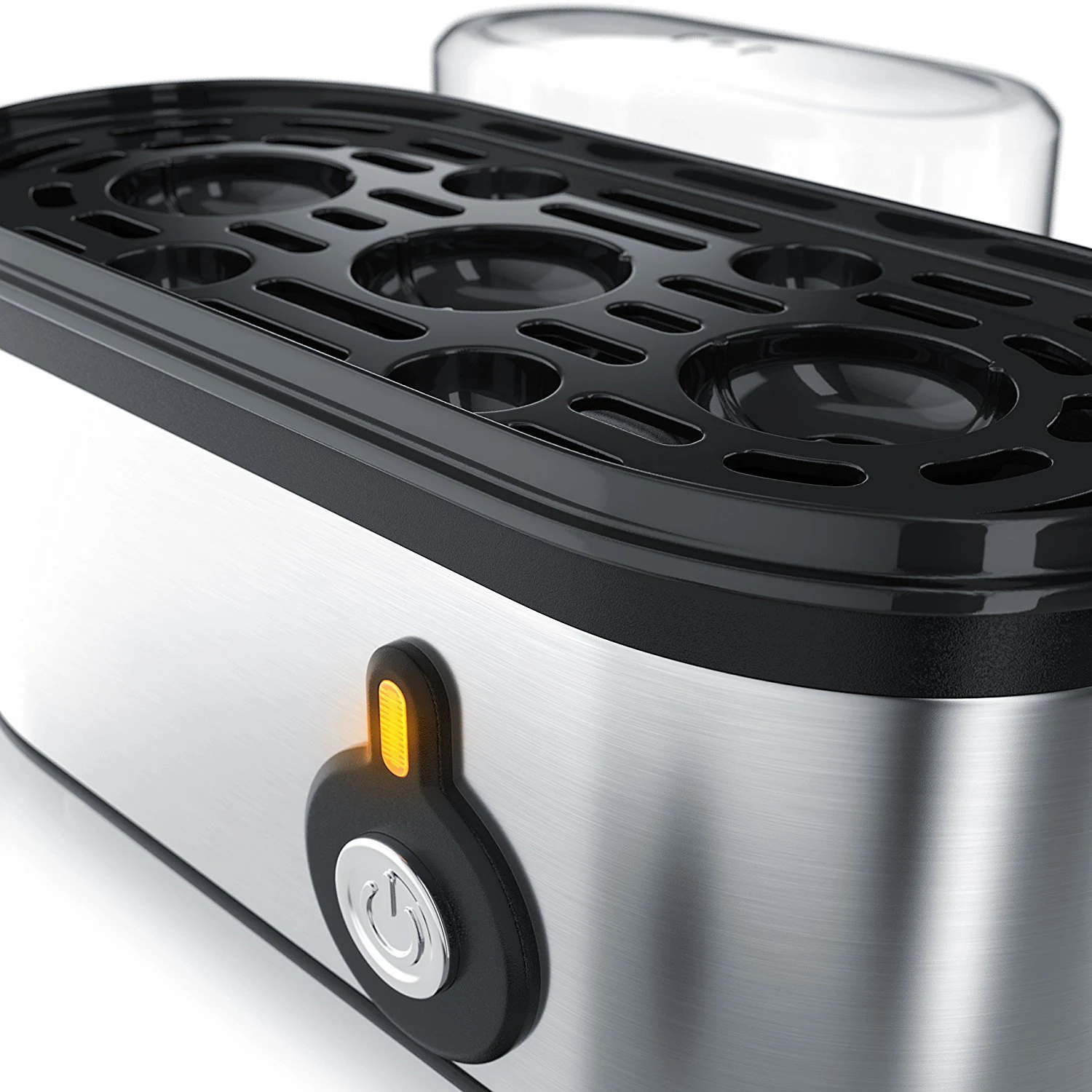 New Electric Mini Egg Cooker for 3 Eggs - Stainless Steel