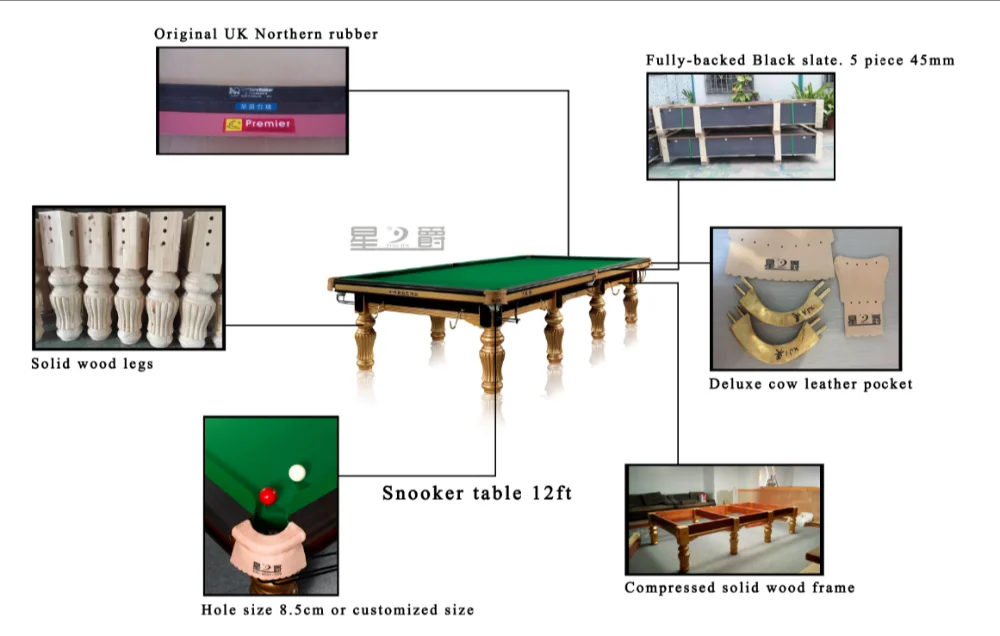 Hot Selling 12ft Snooker Table Full Size Dimensions Oem Buy Snooker hot-selling-12ft-snooker-table-full-size-dimensions-oem-buy-snooker